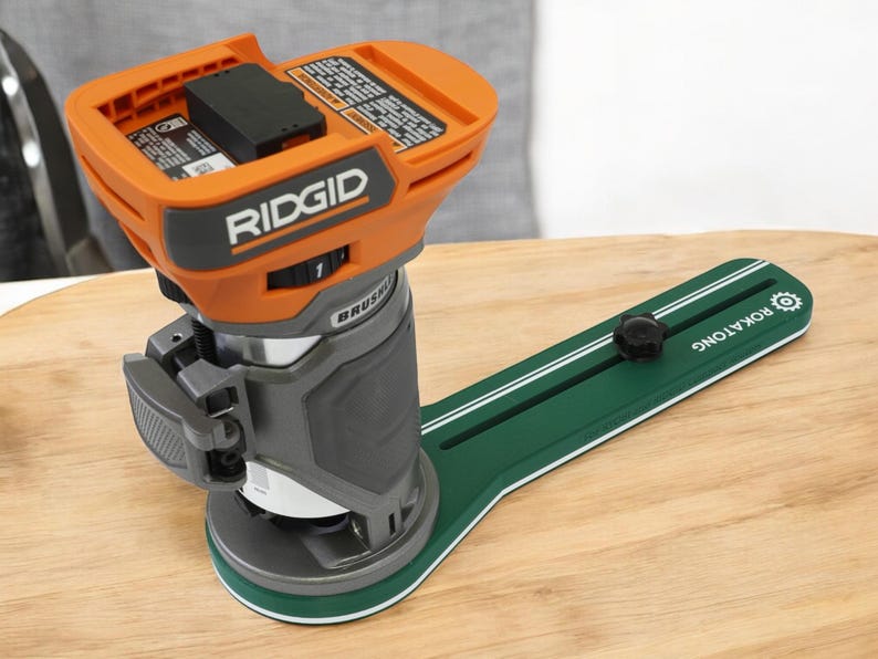 RIDGID Compact Router Circle Jig: Carbon Fiber Reinforced Base (DIGITAL ...