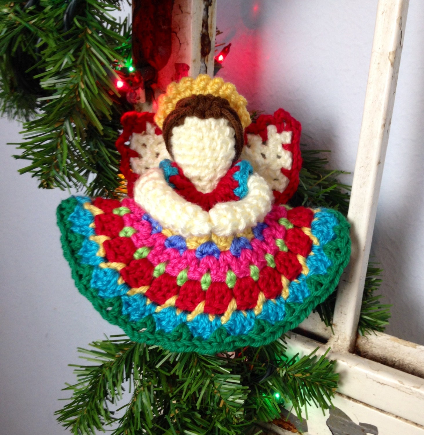 Heavenly Crochet Pattern Angel Ornament or Gift Tag Holidays Christmas ...