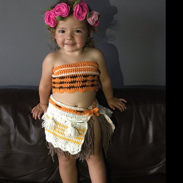 Moana Costume Crochet pattern Onlybaby Sizes Newborn - Etsy