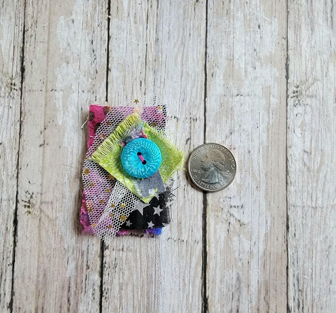 Handmade Snippet Clusters, Journal Decoration, Junk Journal, Fabric ...