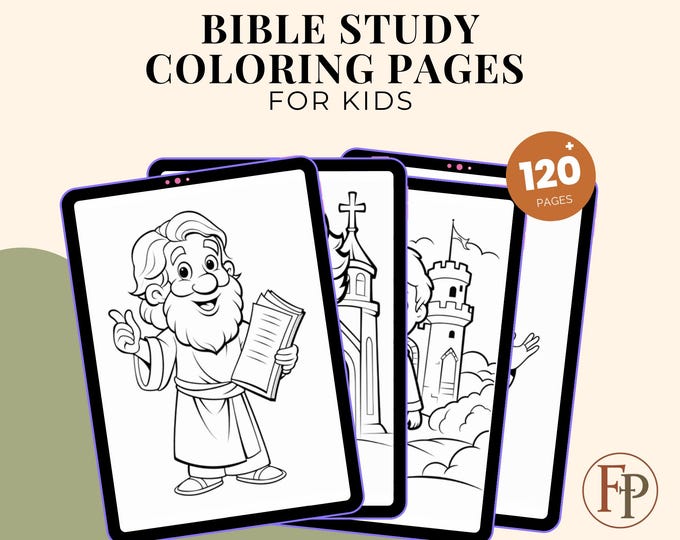 Old Testament Bible Story Activity Pages: Christian Coloring (PDF ...
