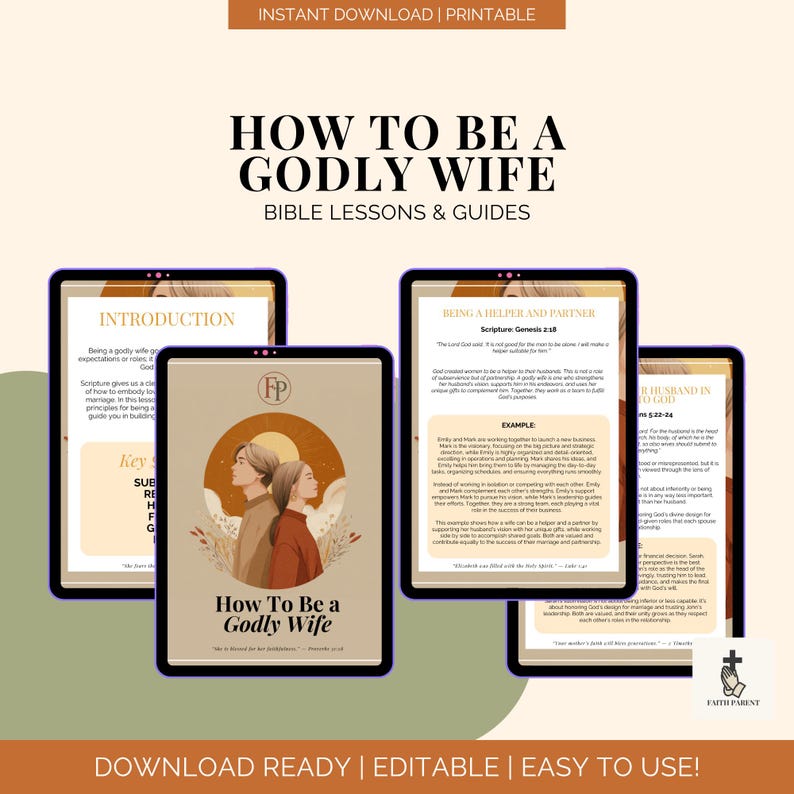 Godly Wife Guide PDF, Christian Marriage, Biblical Wife Study, Proverbs ...