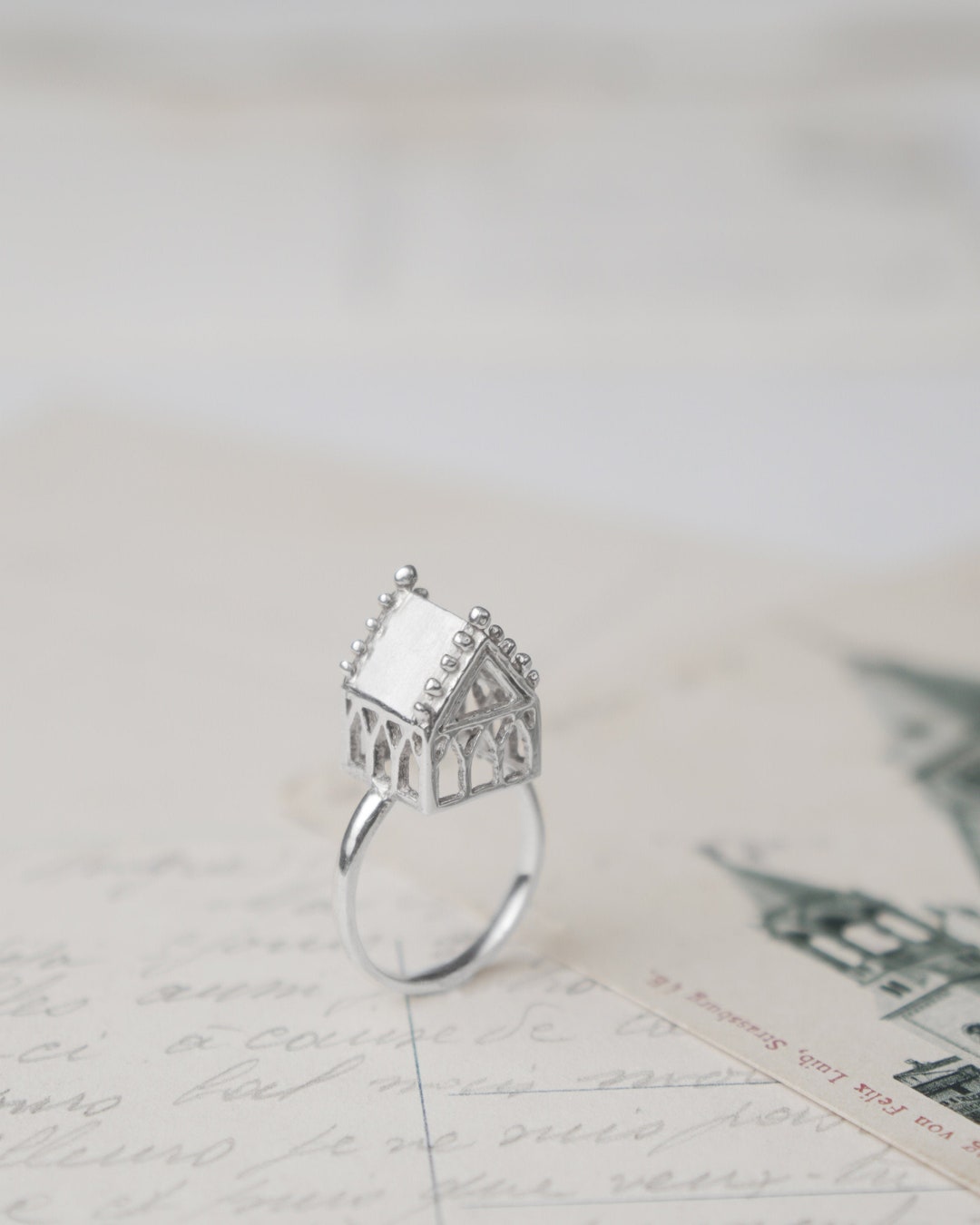 Jewish House Wedding Ring / Engagement Ring / Inspired by Antique ...