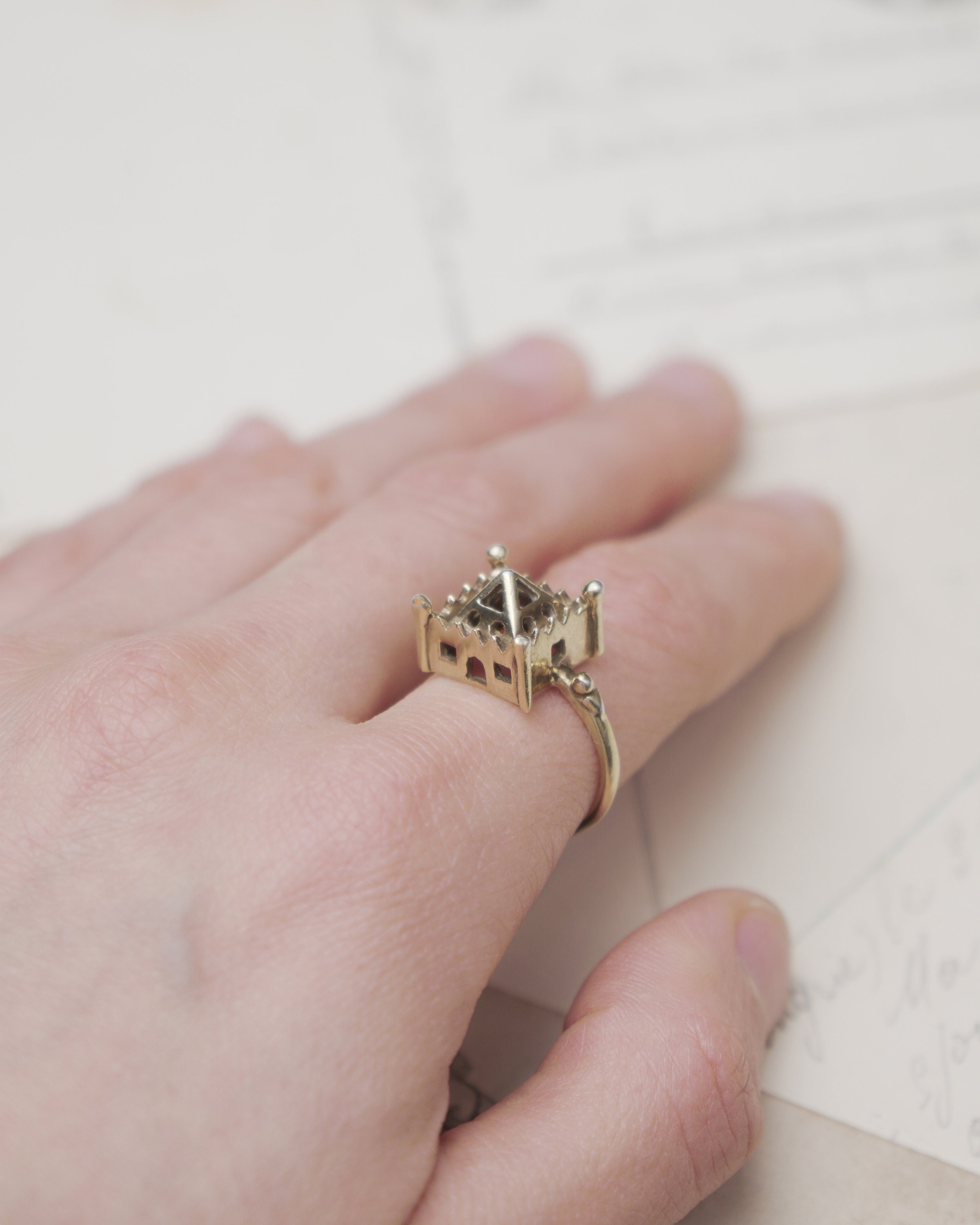 Jewish House Wedding Ring / Engagement Ring / Inspired by Antique ...