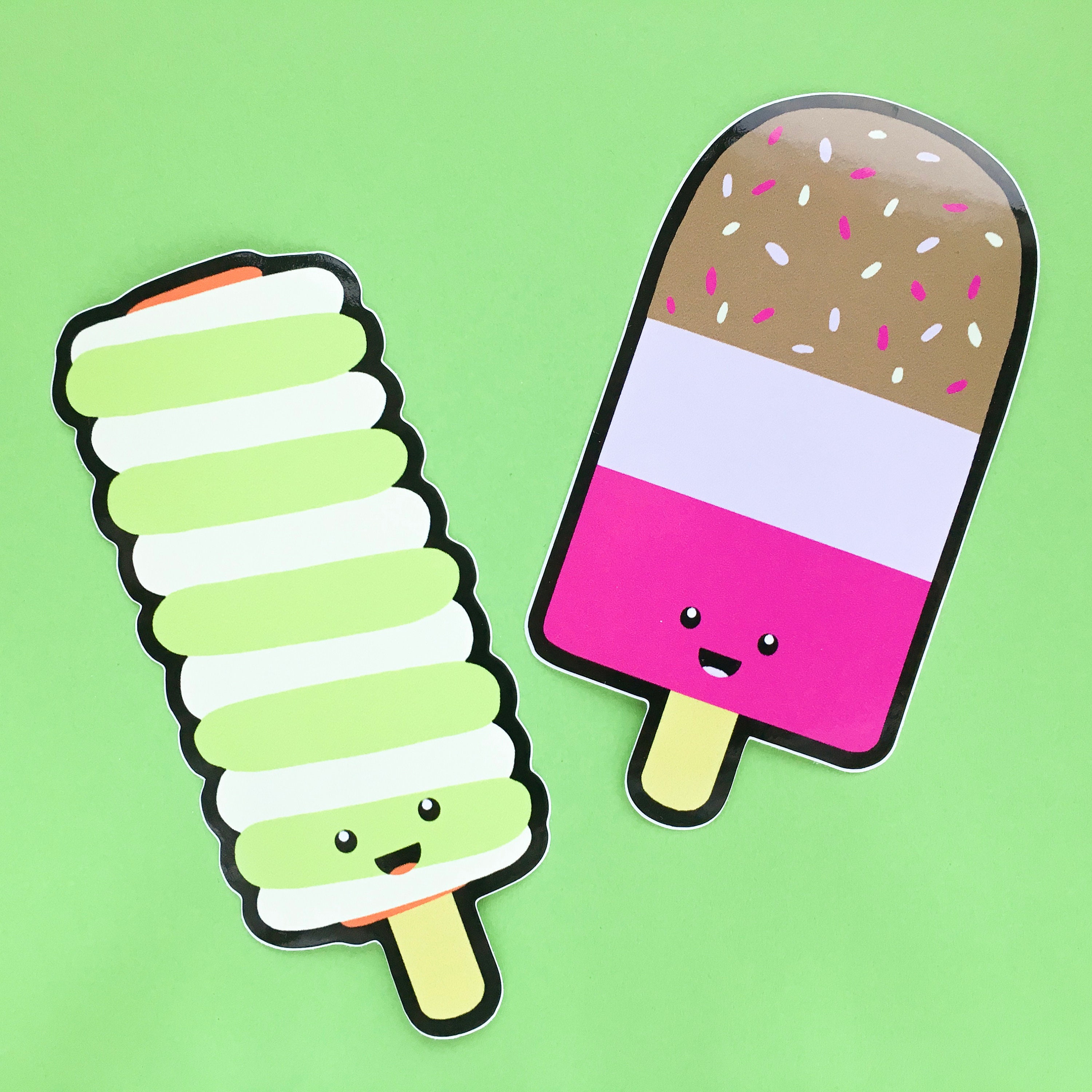 Cute Fab and Twister ice lolly planificador/diario/pegatinas - Etsy México