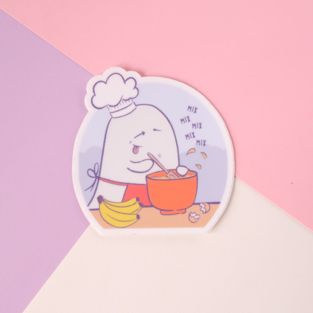 Hex the Ghost Chef Hex Sticker, Cute Ghost Sticker, Die-cut Matte Vinyl ...