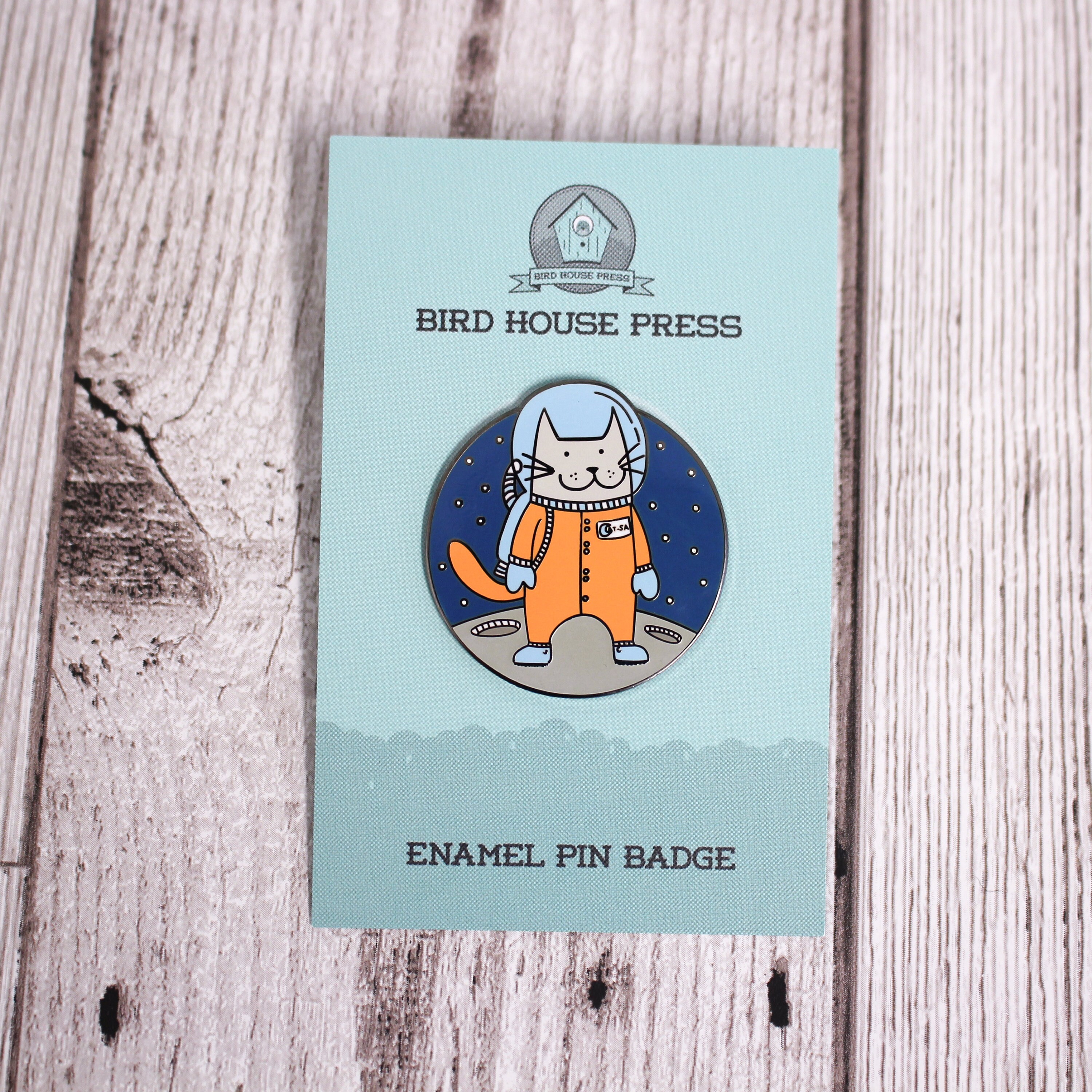 Cat in Space space Cat Hard Enamel Pin Badge - Etsy