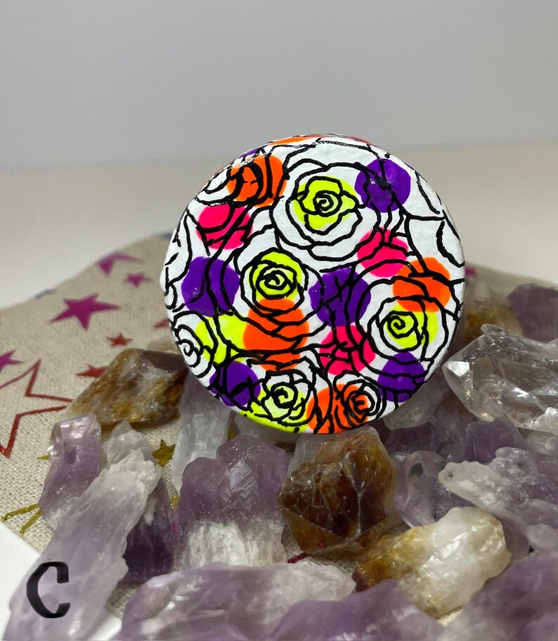 Sacred Bloom Reiki Intention Box, Hand-painted Energy Box for ...
