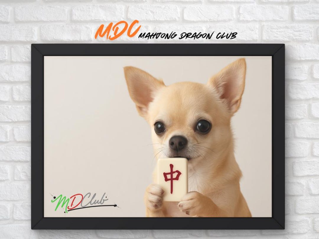 Mdc/an Adorable Puppy Holding a Mahjong Tile 96-1000piece Dog Jigsaw ...