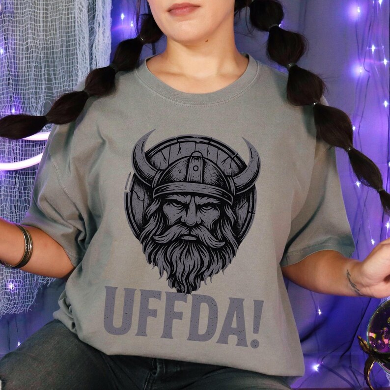 Funny Uffda Viking T-shirt for Men and Women, Nordic Heritage Shirt ...