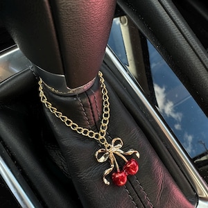 Cherry Bow Charm for Steering Wheel, Shifter Stanley, Keychain - Etsy