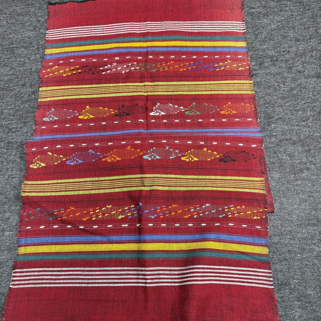 Vintage Handmade 47x21 Tapestry Textile Latin American Ethnic Weaving ...