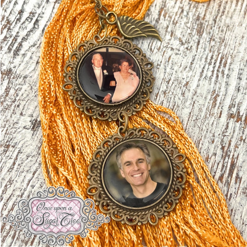 Graduation Memorial Tassel Charm-photo Memorial Graduate - Etsy