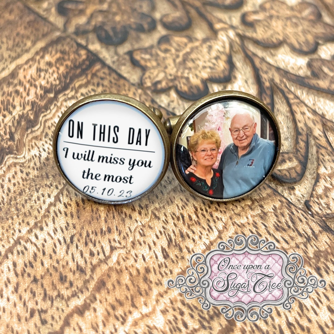 Groom Memorial Wedding Cufflinks-photo Cufflinks-on This Day I Will ...
