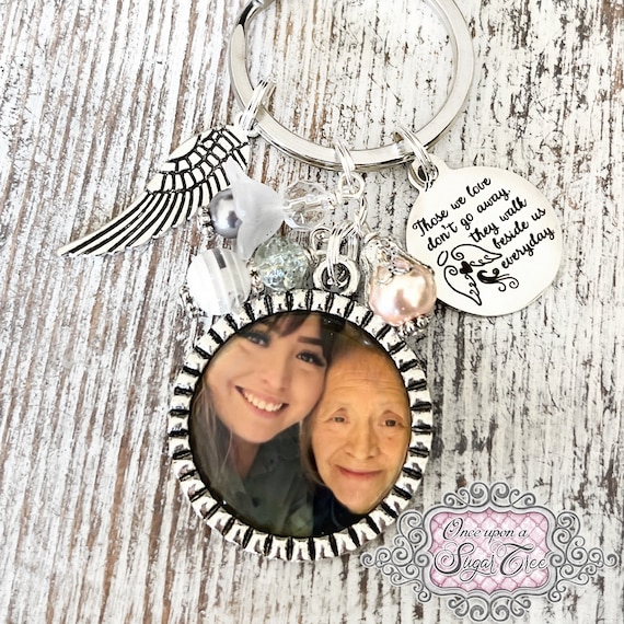 Loss of Loved One Gifts-memorial Photo Keychain-photograph Key - Etsy