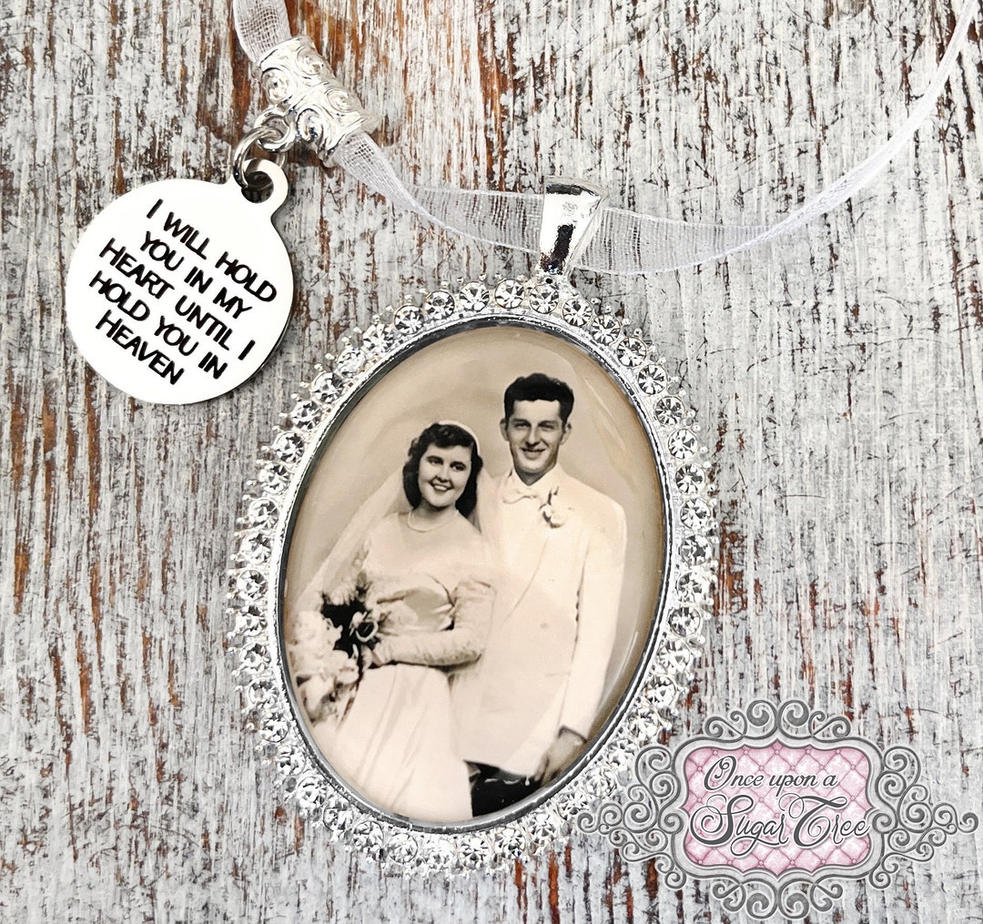 Photo Memorial Bouquet Charm-wedding Bouquet Photo Charm-remembrance ...