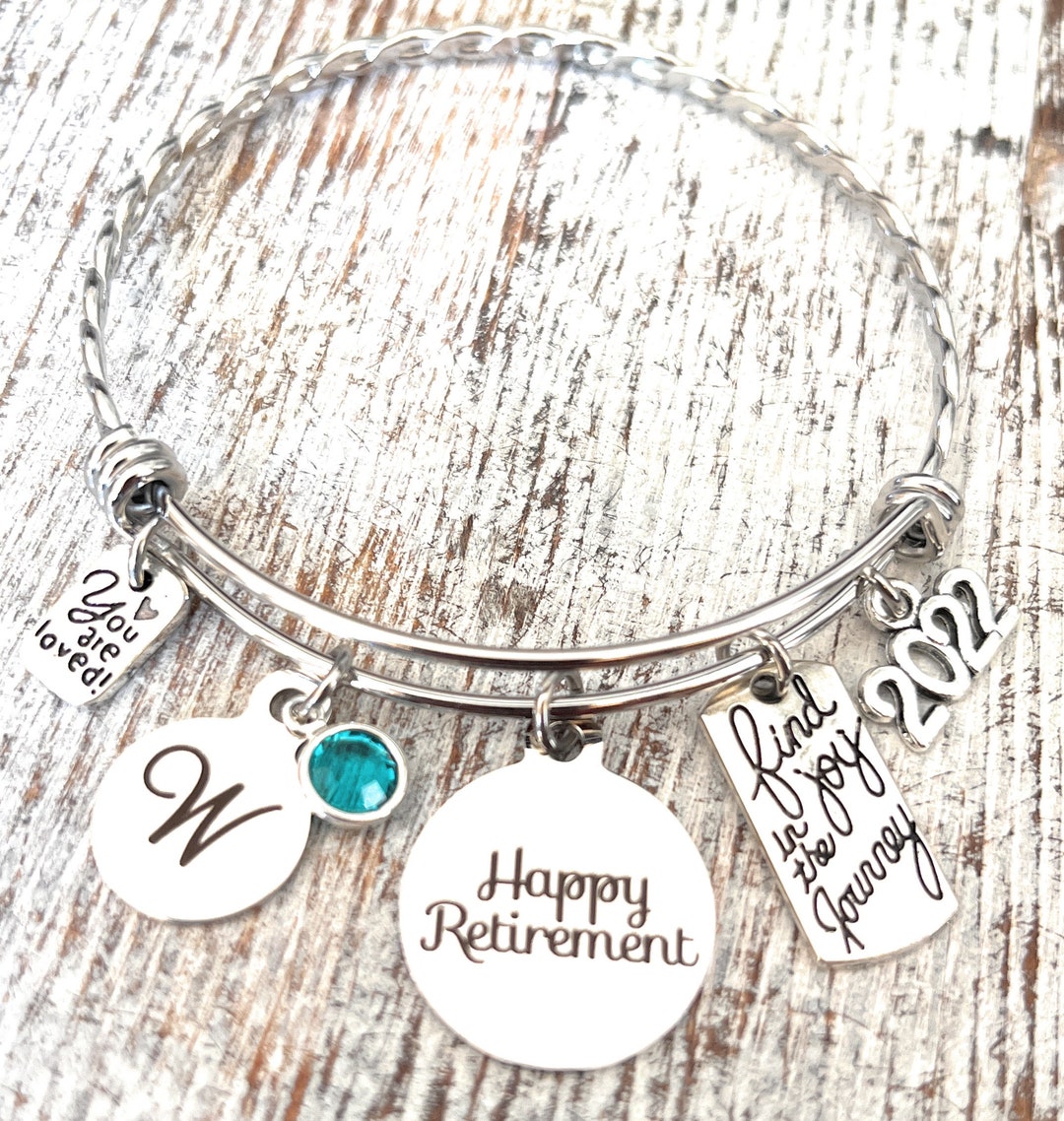 2025 Retirement Bracelet for Women-happy Retirement Gift-personalized ...