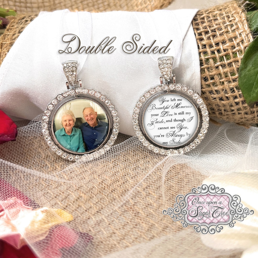 Wedding Memorial Charm-memory Photo Bride Bouquet Charm-remembrance ...