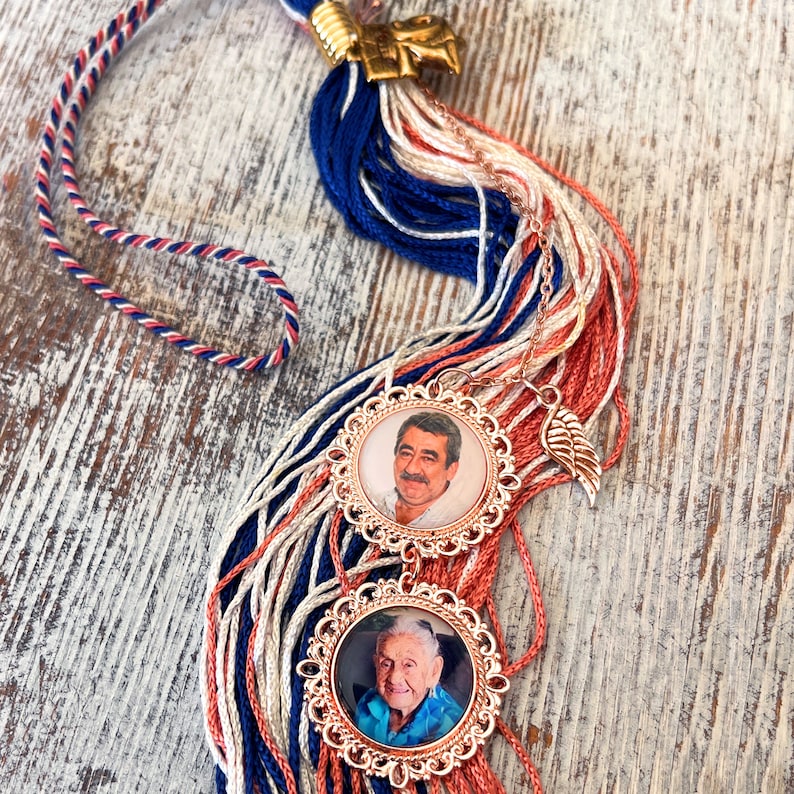 Graduation Memorial Tassel Charm-photo Memorial Graduate - Etsy