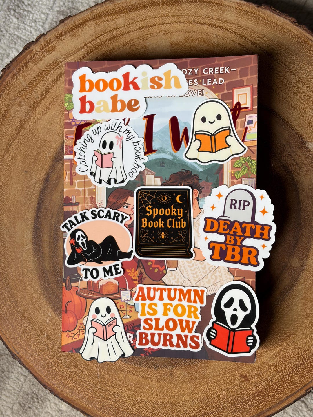 Fall Bookish Stickers | Ghostface, Cute Reading Ghosts, Death by TBR ...