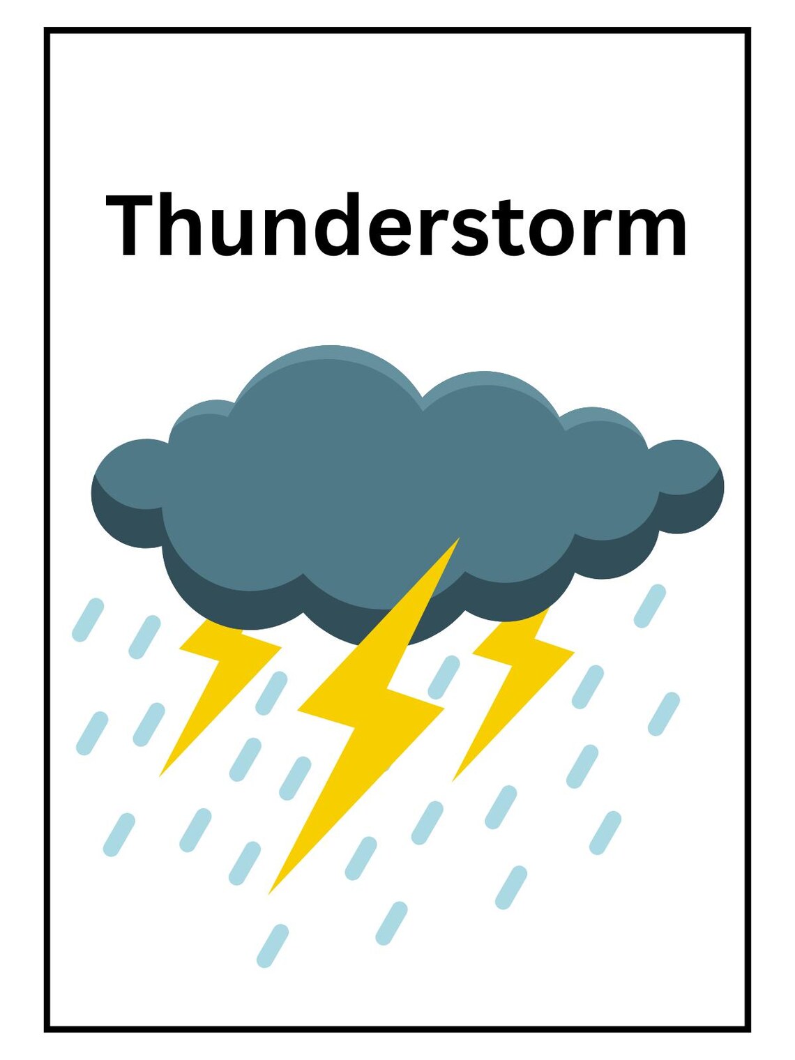 Weather Digital Flashcards for Kids – Learn Sunny, Rainy, Snowy & More ...