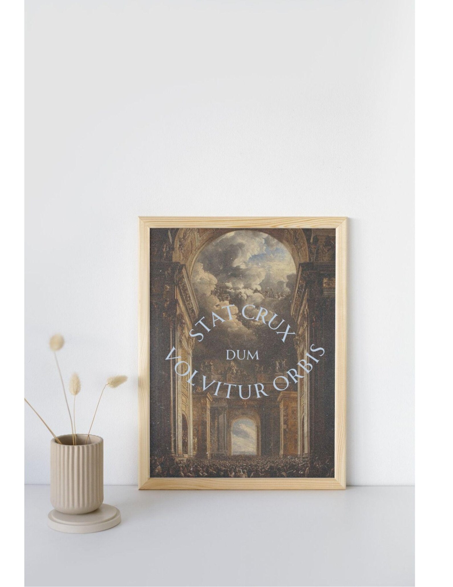 Catholic Home Decor: Stat Crux Dum Volvitur Orbis Print (digital ...