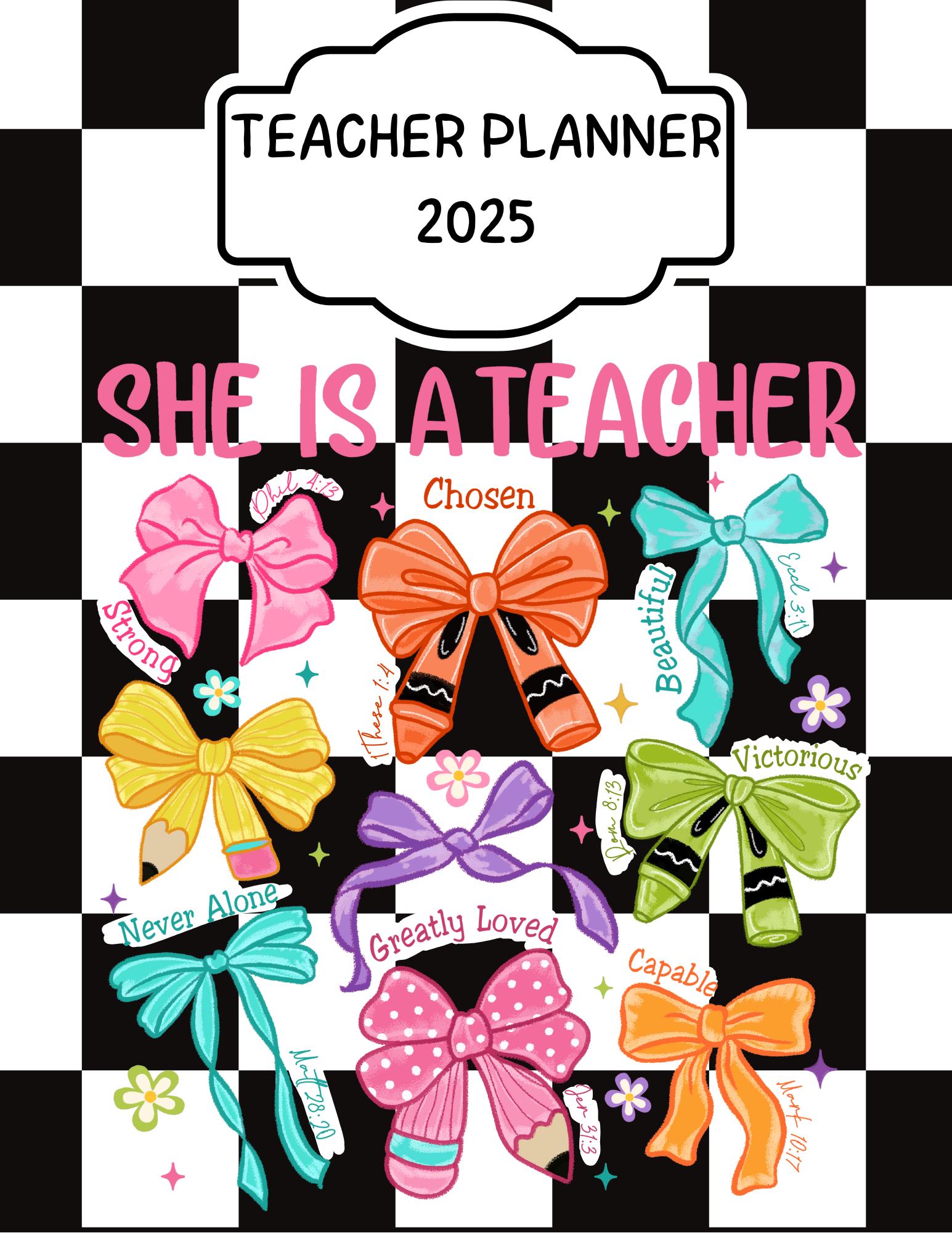 Printable Teacher Planner | Lesson Plans, Grade Book, To-do Lists, Goal ...