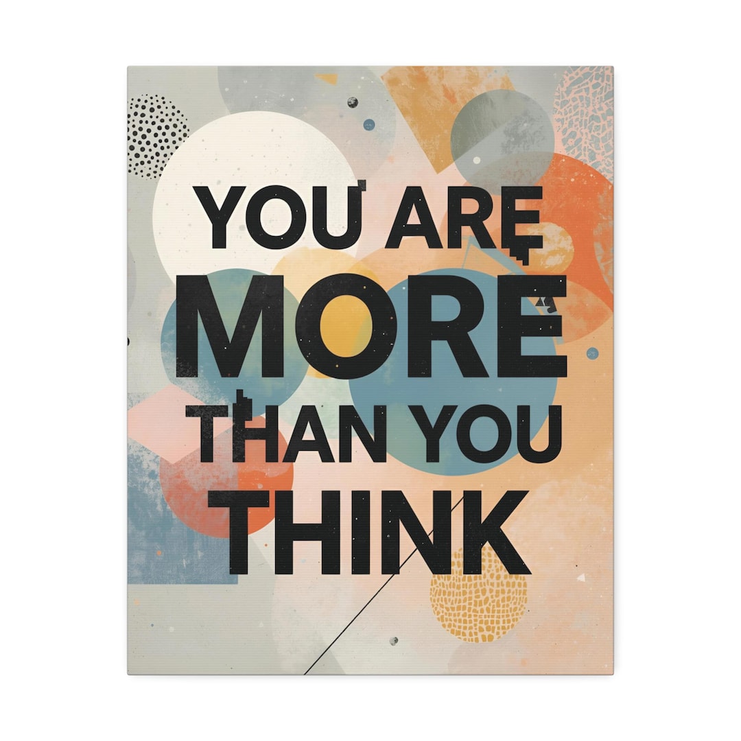 You Are More Than You Think Art Print, Library Decor, Book Nook ...