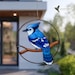 Blue Jay Stained Glass Pattern, Blue Jay Suncatcher Template, DIY Glass ...
