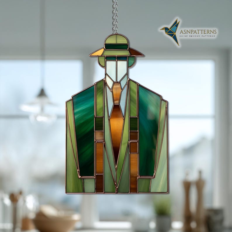 Soldier Stained Glass Pattern, Soldier Suncatcher Template, DIY ...