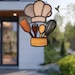 Chef Tools Stained Glass Pattern, Chef Tools Suncatcher Template, DIY ...