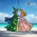 Fairy Girls Stained Glass Pattern, Fairy Suncatcher PDF Template, DIY ...