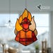 Firefighter Stained Glass Pattern, Fire Ma Suncatcher Template, DIY ...