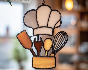 Stained Glass Suncatcher - Swedish Chef - Etsy
