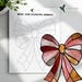 Bow Stained Glass Pattern, Bow Suncatcher, Stained Glass Bow and ...