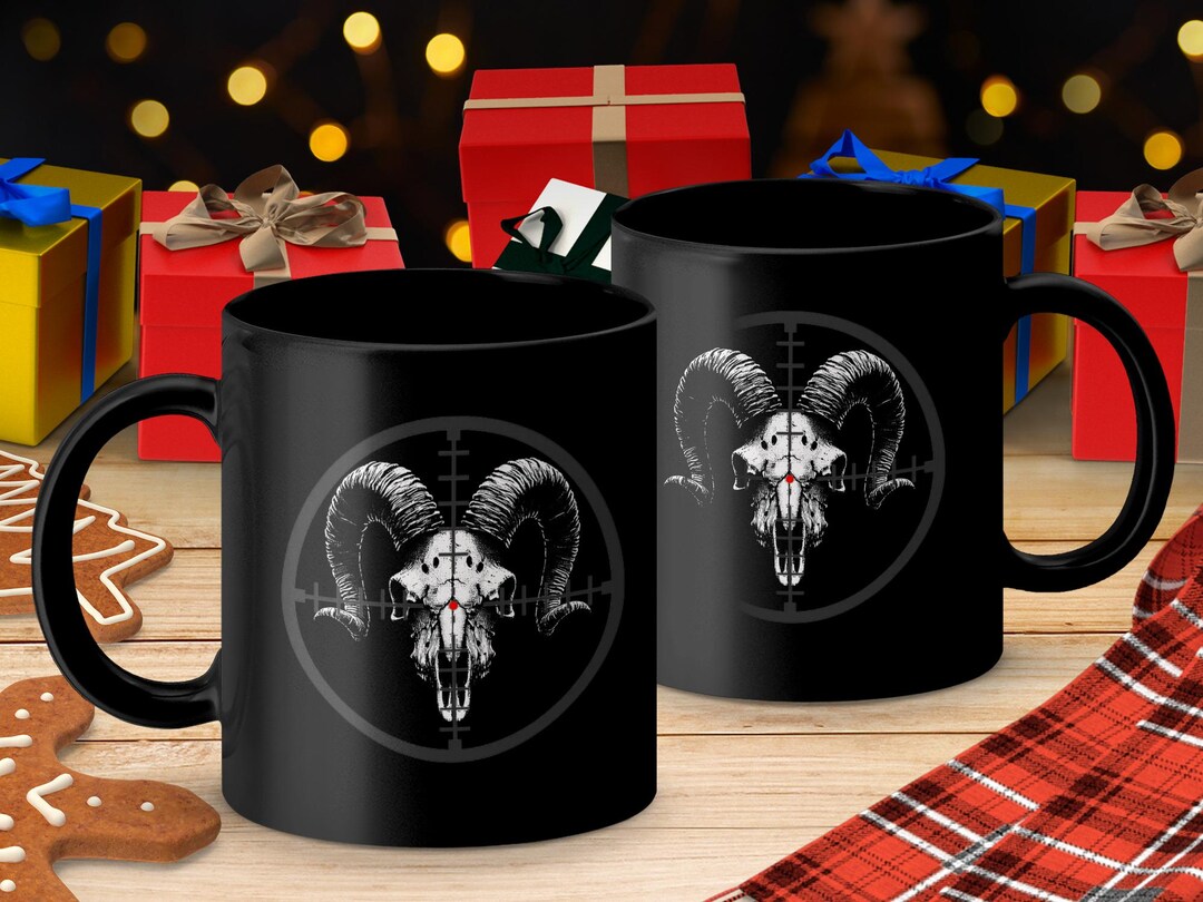 Rifle Scope Crosshairs Mug: Sniper Gift, Hunting Enthusiast Drinkware ...