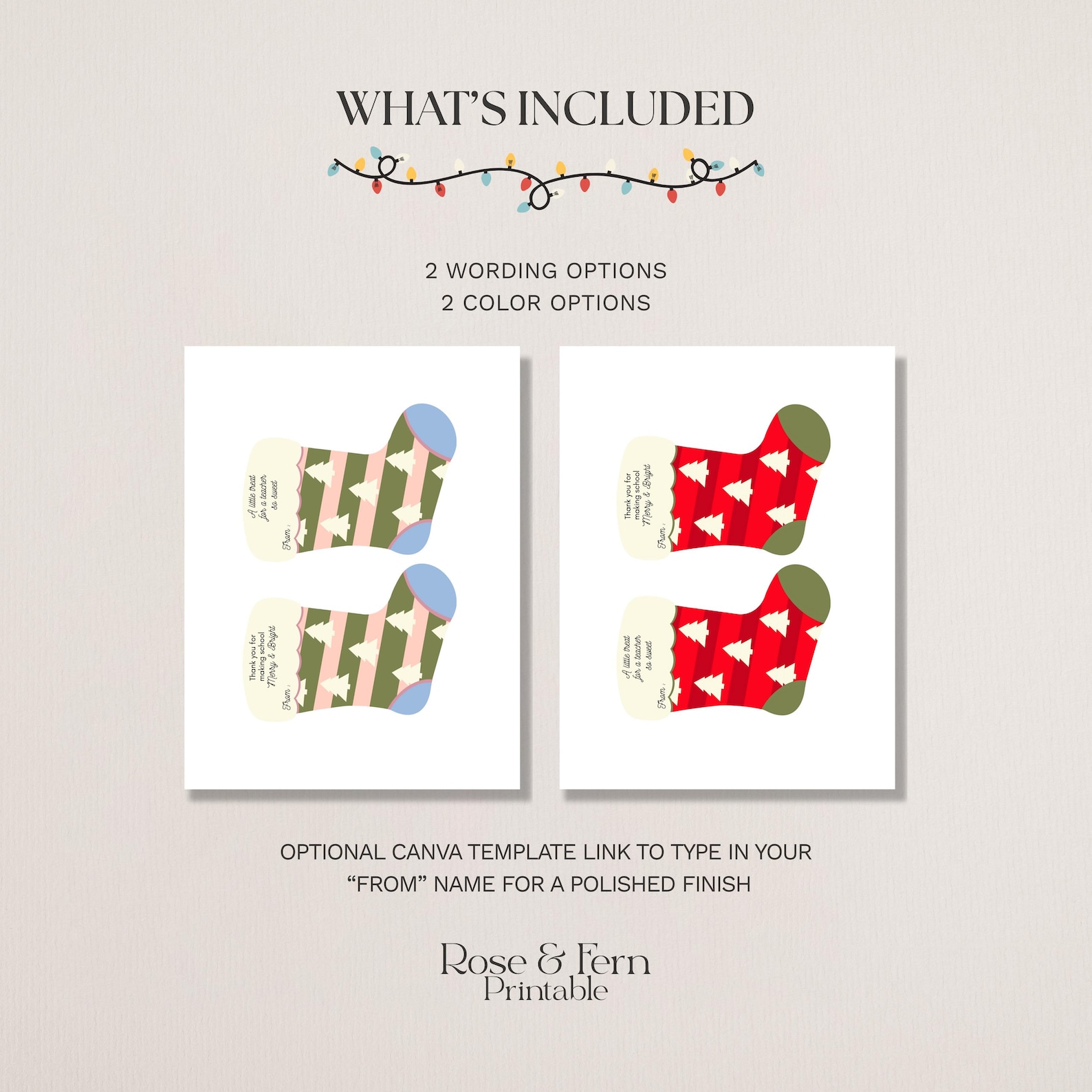 Christmas Stocking Gift Card Holder | Teacher Appreciation Gift ...