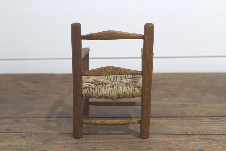 Vintage Miniature Wicker Chair - Etsy