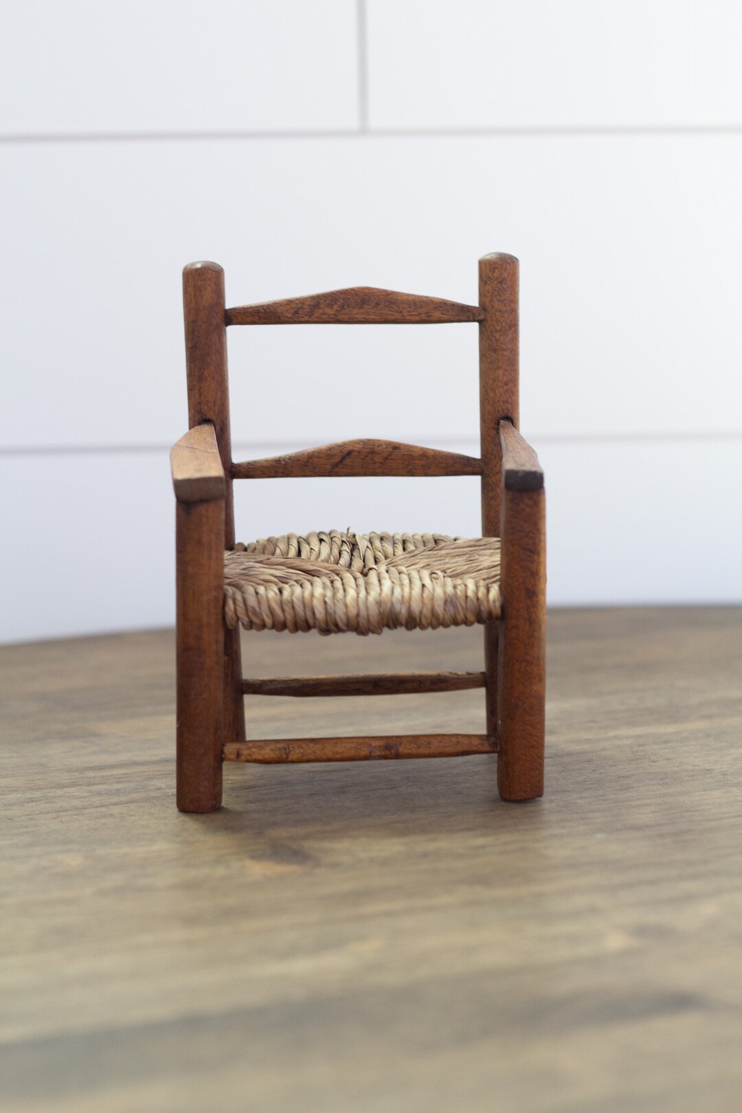 Vintage Miniature Wicker Chair - Etsy
