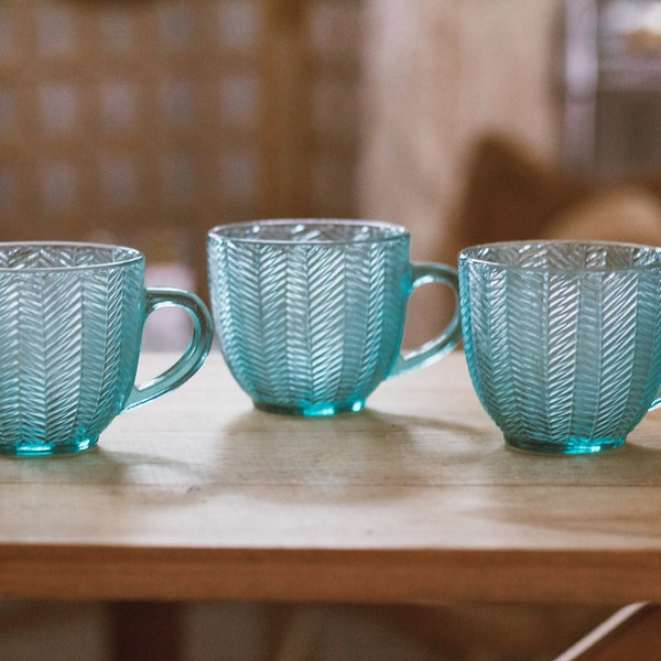Turquoise Tea Cup - Etsy