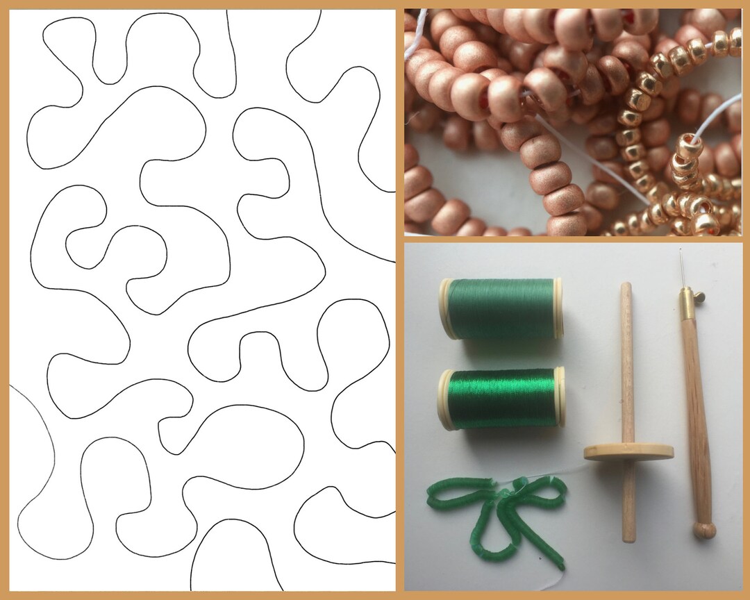 Adventurous Grids for Tambour Embroidery, Digital Download, Template ...