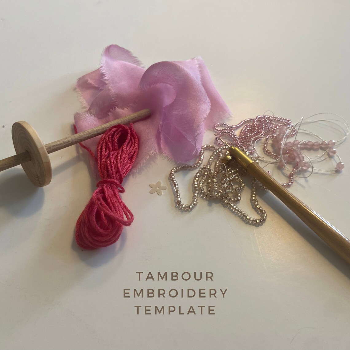 Graphic Wall Art Template, Tambour Embroidery Design, DIY Embroidery Project, Tambour Embroidery ...