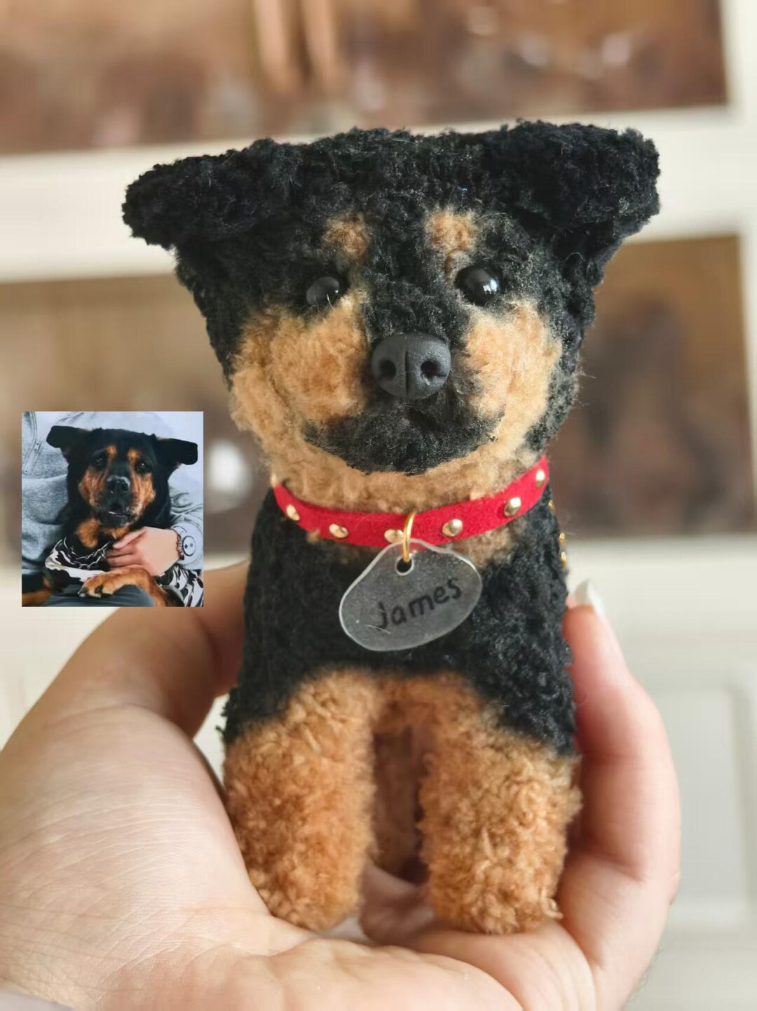 Custom Pet Yarn Plush: Handmade Animal Memorial Figurine - Etsy