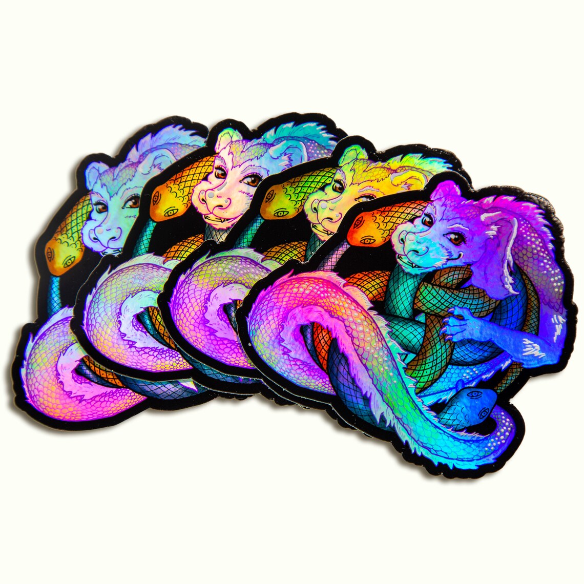 Falkor Sticker Neverending Story Luck Dragon Iridescent | Etsy