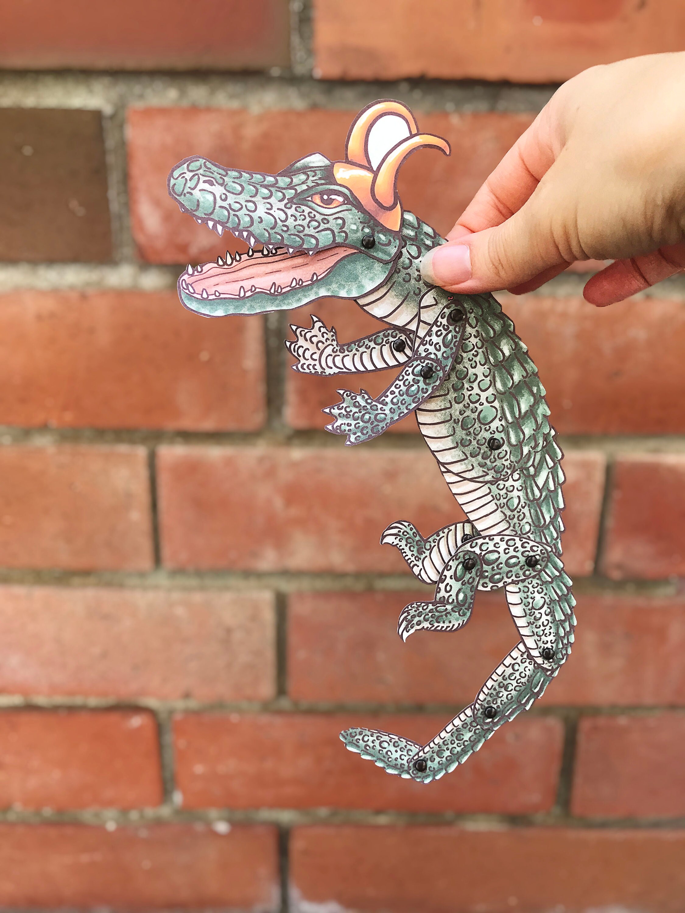 Gator Loki Paper Doll~ Articulated Doll~ Instant Download~ Jointed Doll ...