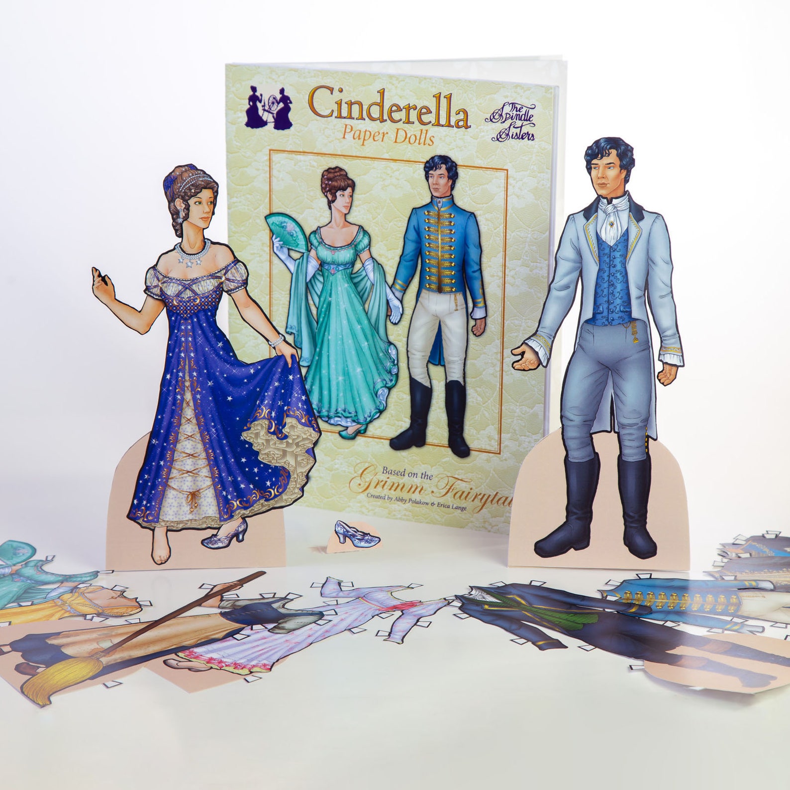 Fairy Tale Paper Dolls 2 Pack: Cinderella Paper Dolls Beauty - Etsy