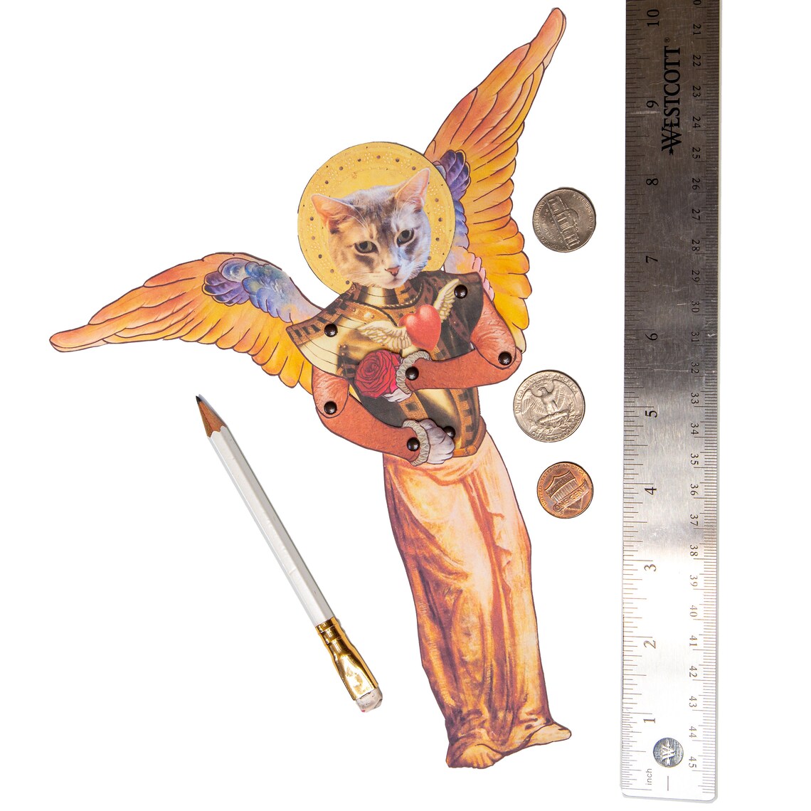 Cat Angel Paper Doll Articulated Doll Printable Doll PDF - Etsy