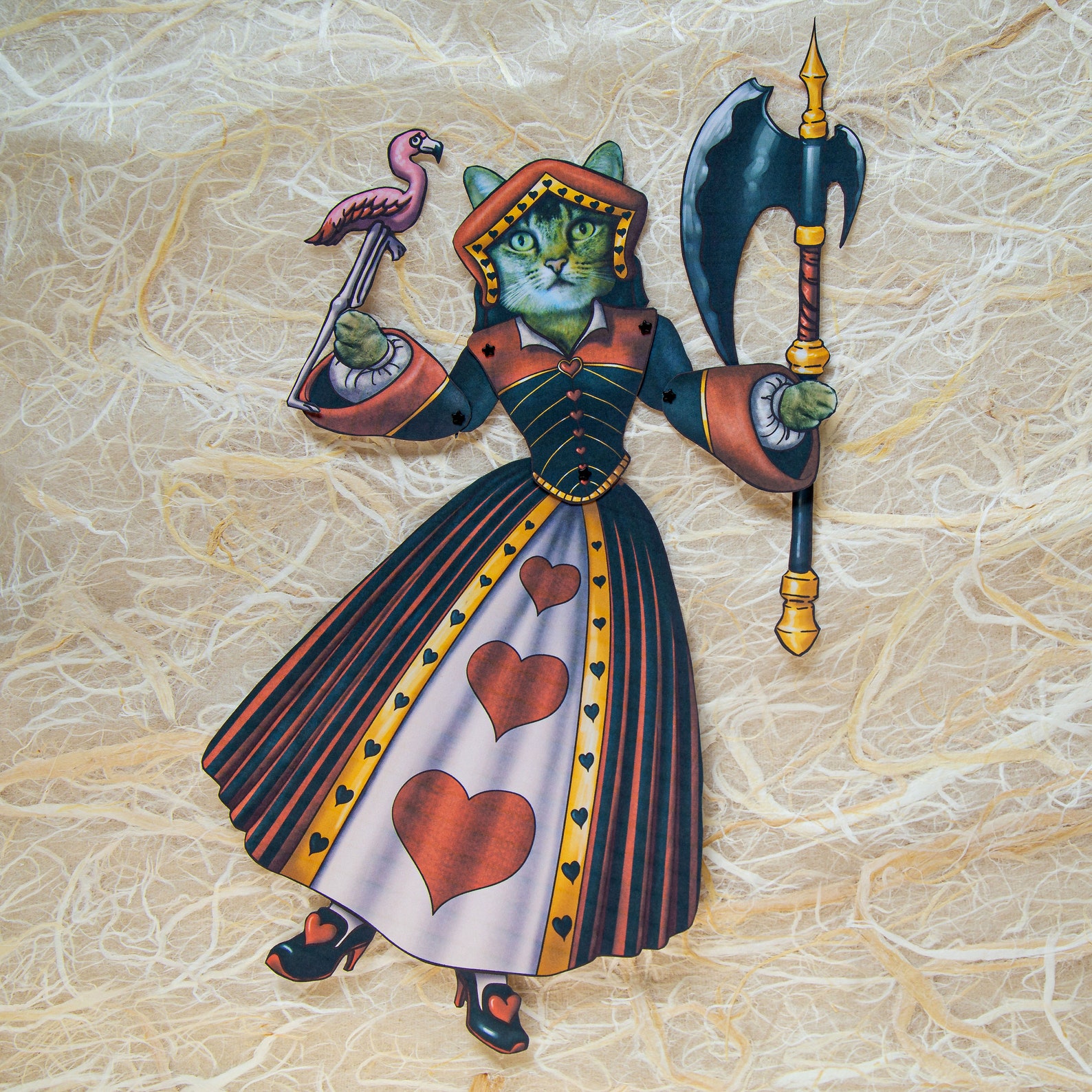 Queen of Hearts Paper Doll~ Printable Doll PDF~ Articulated Paper Doll ...