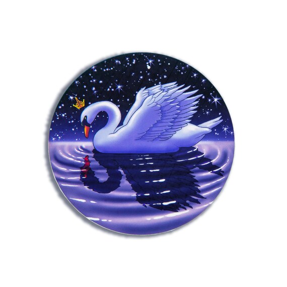 Swan Lake Sticker Black Swan Vinyl Sticker Fairy Tale - Etsy