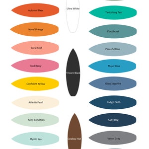 Custom Logo Single Color Surfboard Wall Hanger - Etsy